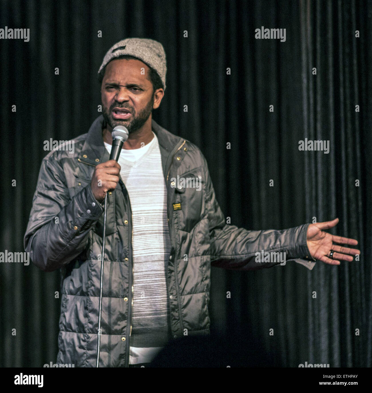 Stand-up comedian Mike Epps performing live on the LaffMob Stage on ...