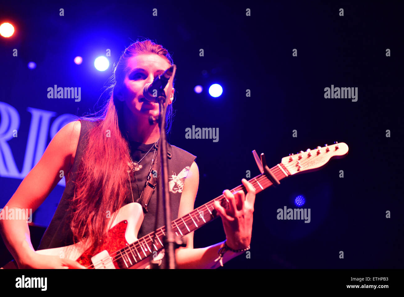 Rock band PVRIS performing live on stage during 'PTV & SWS World Tour ...