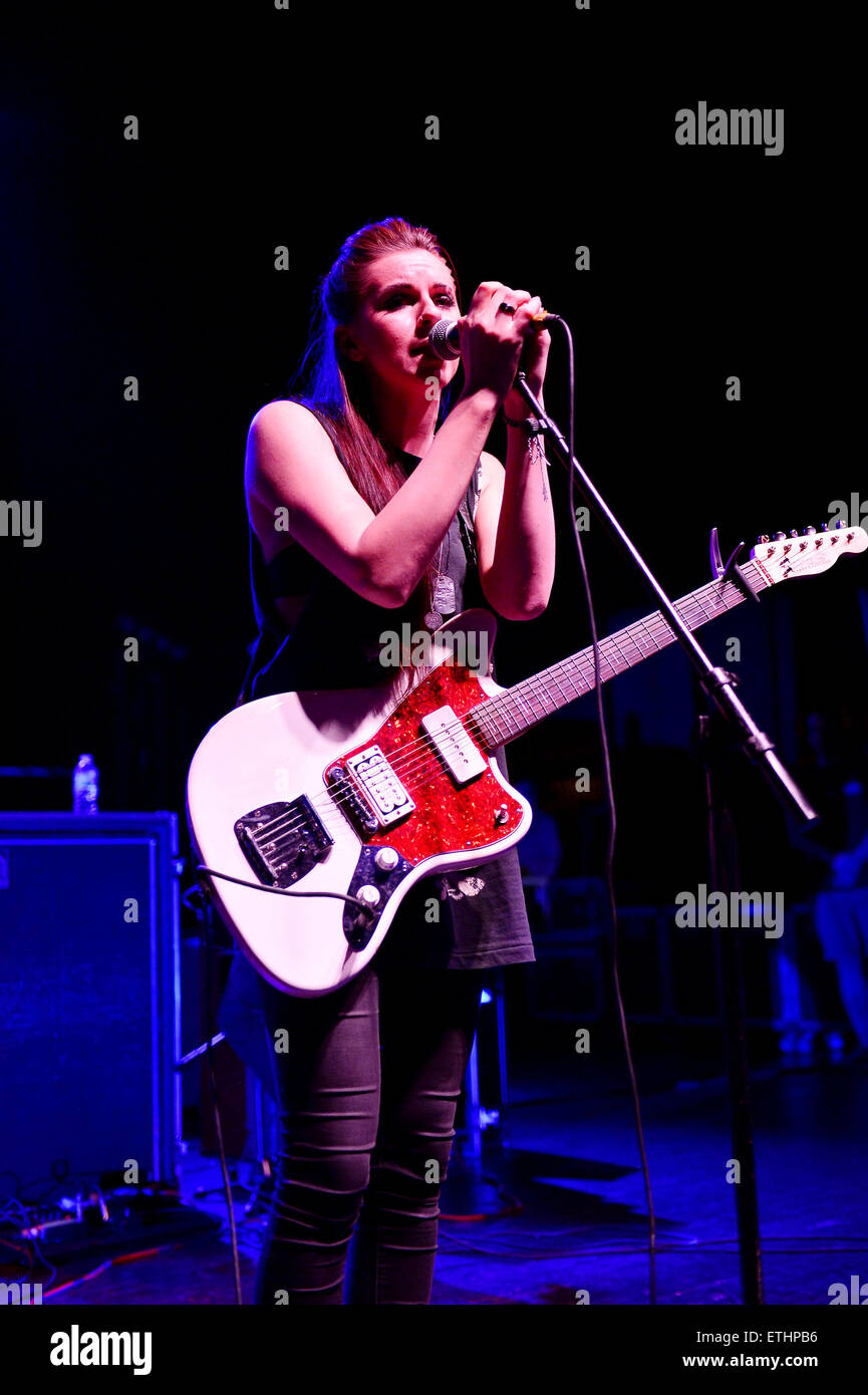 Rock band PVRIS performing live on stage during 'PTV & SWS World Tour ...