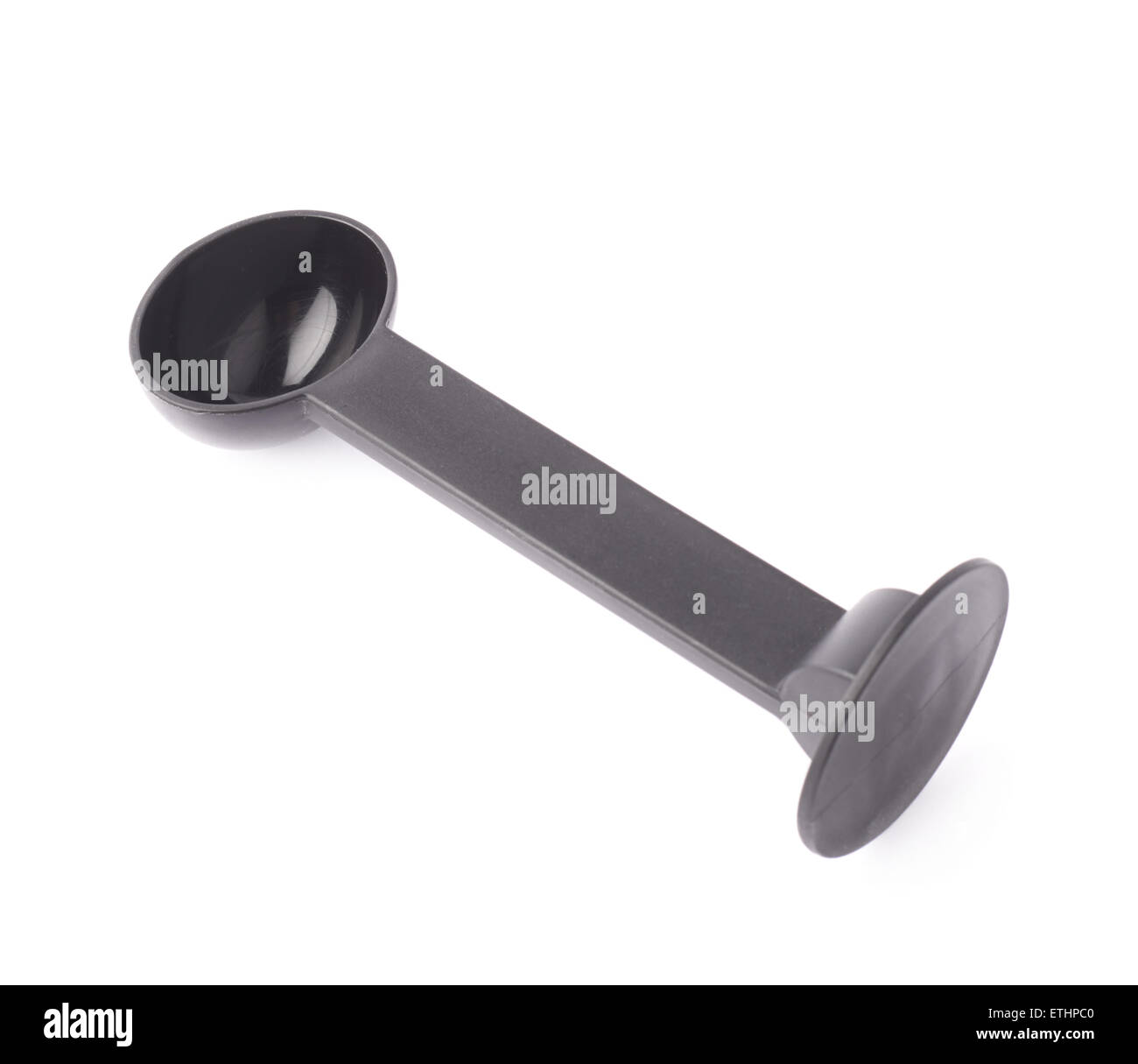 Black plastic espresso coffee tamper Stock Photo - Alamy