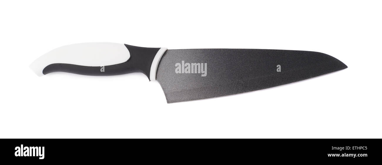 Steel kitchen knife isolated Stock Photo - Alamy