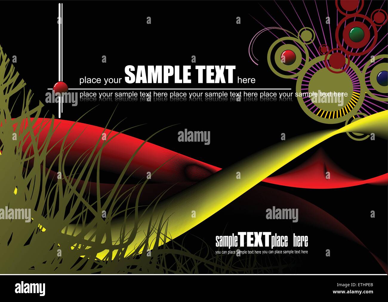 Grunge abstract wave background, vector illustration Stock Vector Image ...