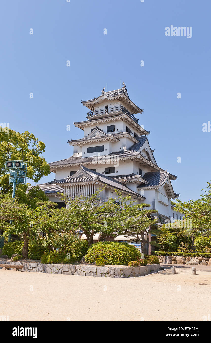 Main keep (donjon) of Imabari Castle in Imabari, Shikoku Island, Japan ...