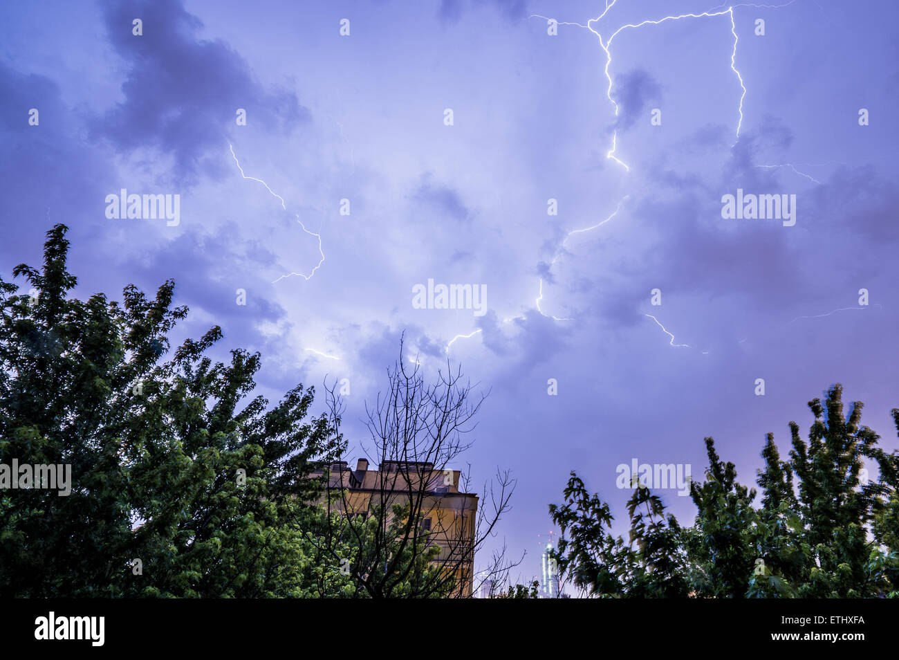 Window lightning storm hi-res stock photography and images - Alamy