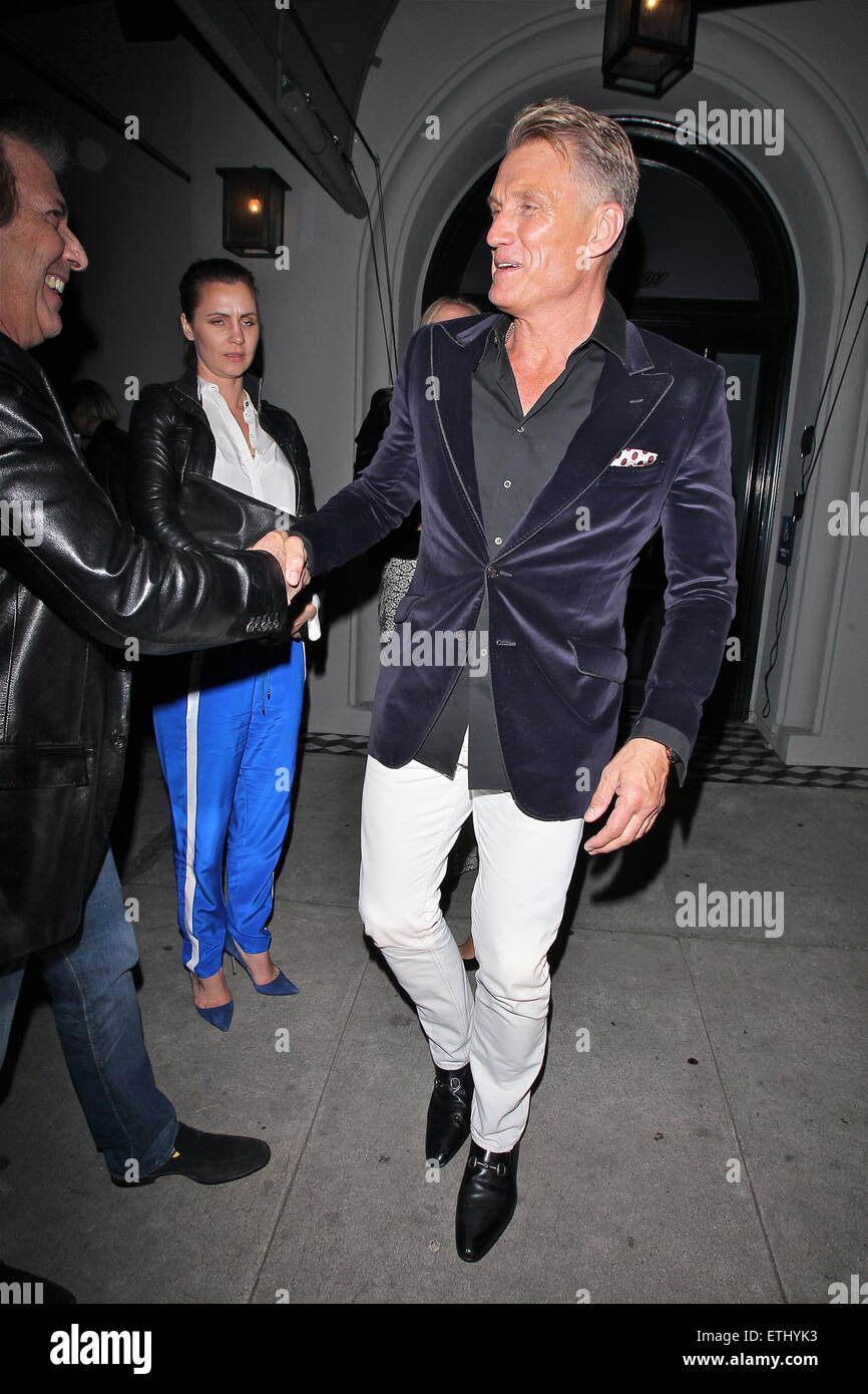 Celebrities leaving Craig's restaurant Featuring: Dolph Lundgren Where ...