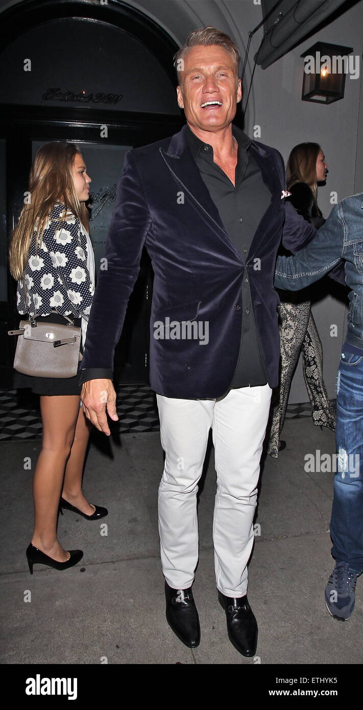 Celebrities leaving Craig's restaurant Featuring: Dolph Lundgren Where ...