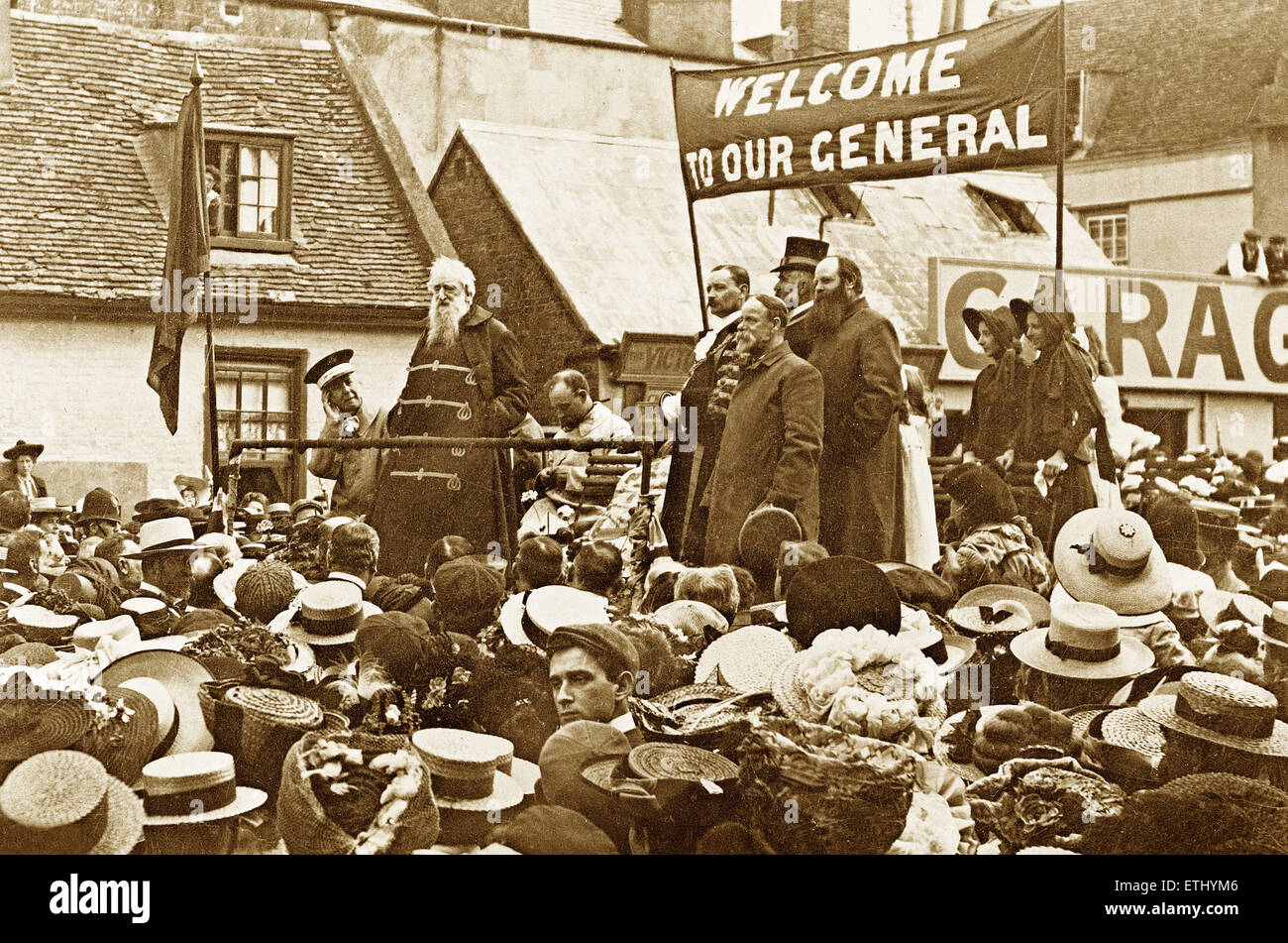 'General' William Booth , Salvation Army meeting, Deal Kent Stock Photo ...