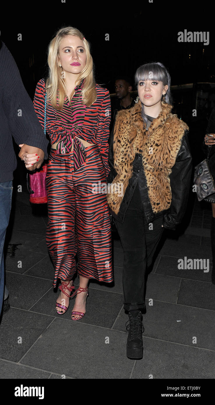 LFW a/w 2015 - Gareth Pugh - Arrivals Featuring: Pixie Lott, Leah ...