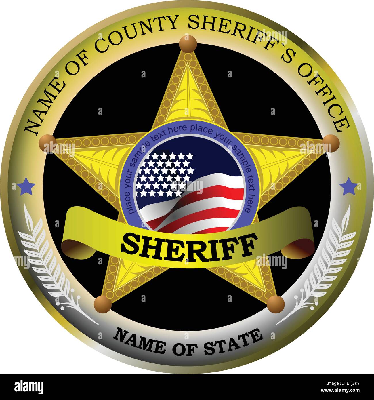 Sheriffs badge hi-res stock photography and images - Alamy