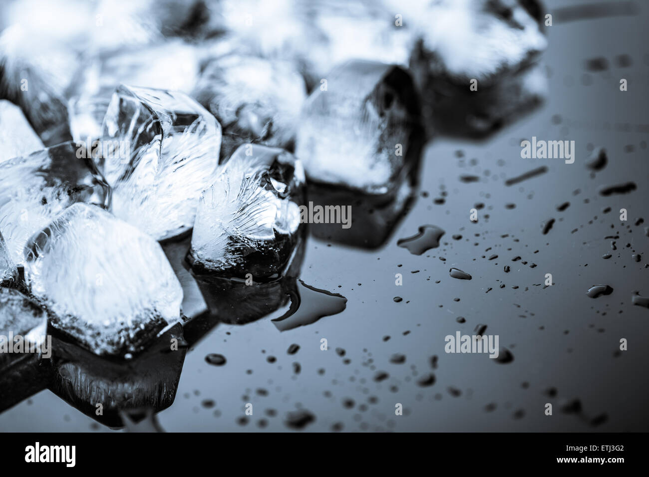 ice on black background Stock Photo - Alamy