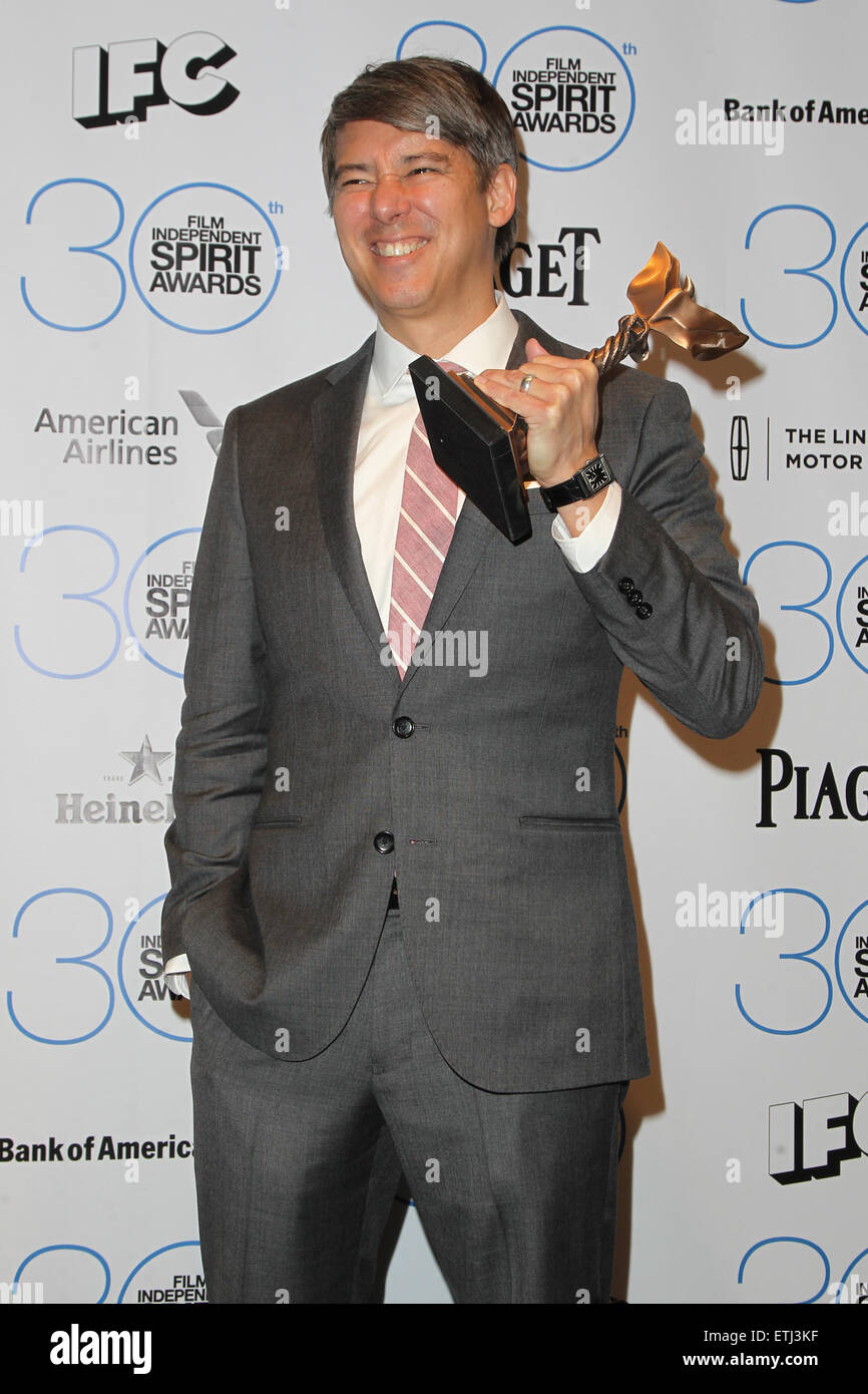 2015 Film Independent Spirit Awards - Press Room Featuring: Tom Cross ...