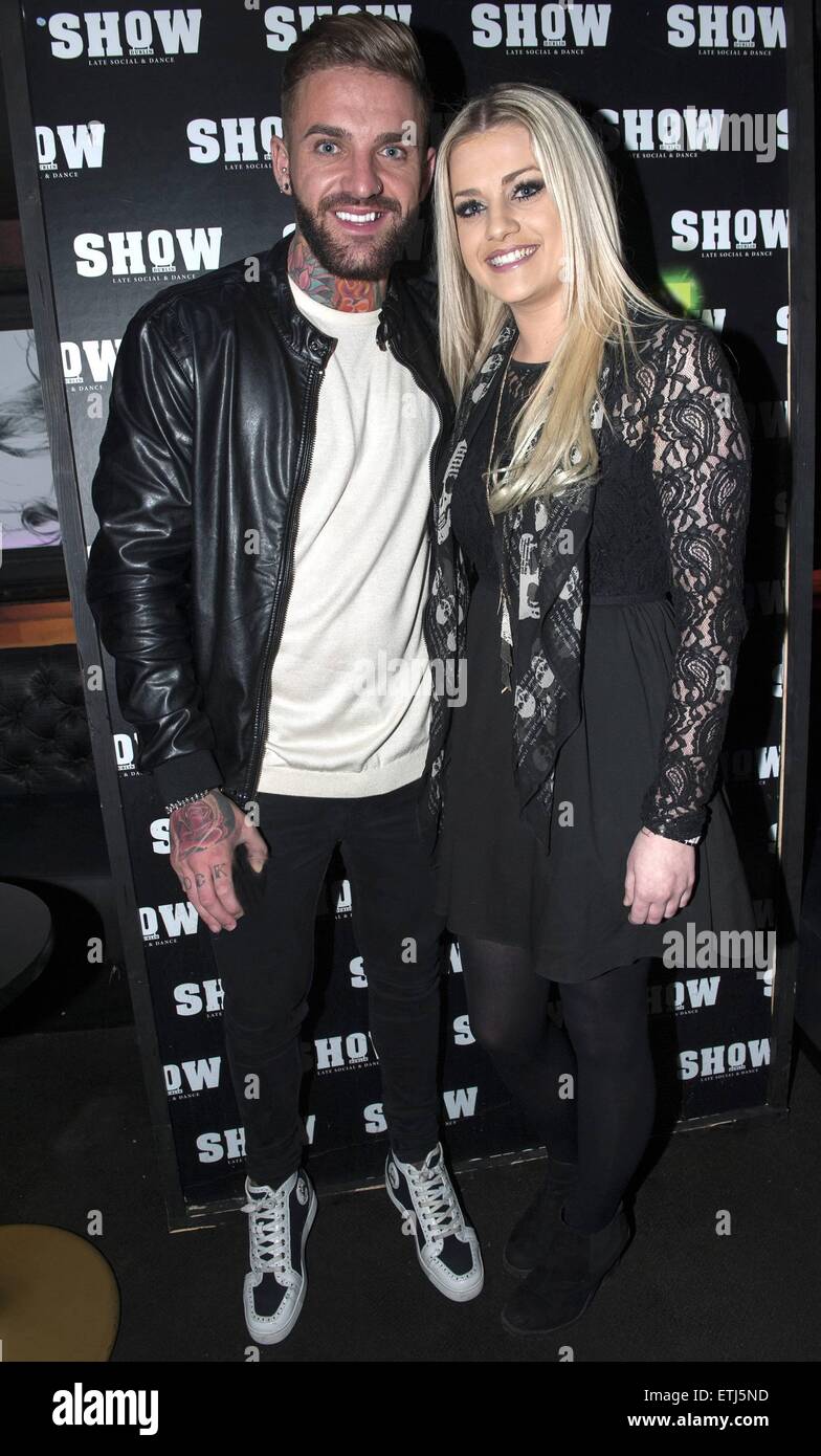 Geordie shore's Aaron Chalmers meets fans at Show Nightclub Featuring ...