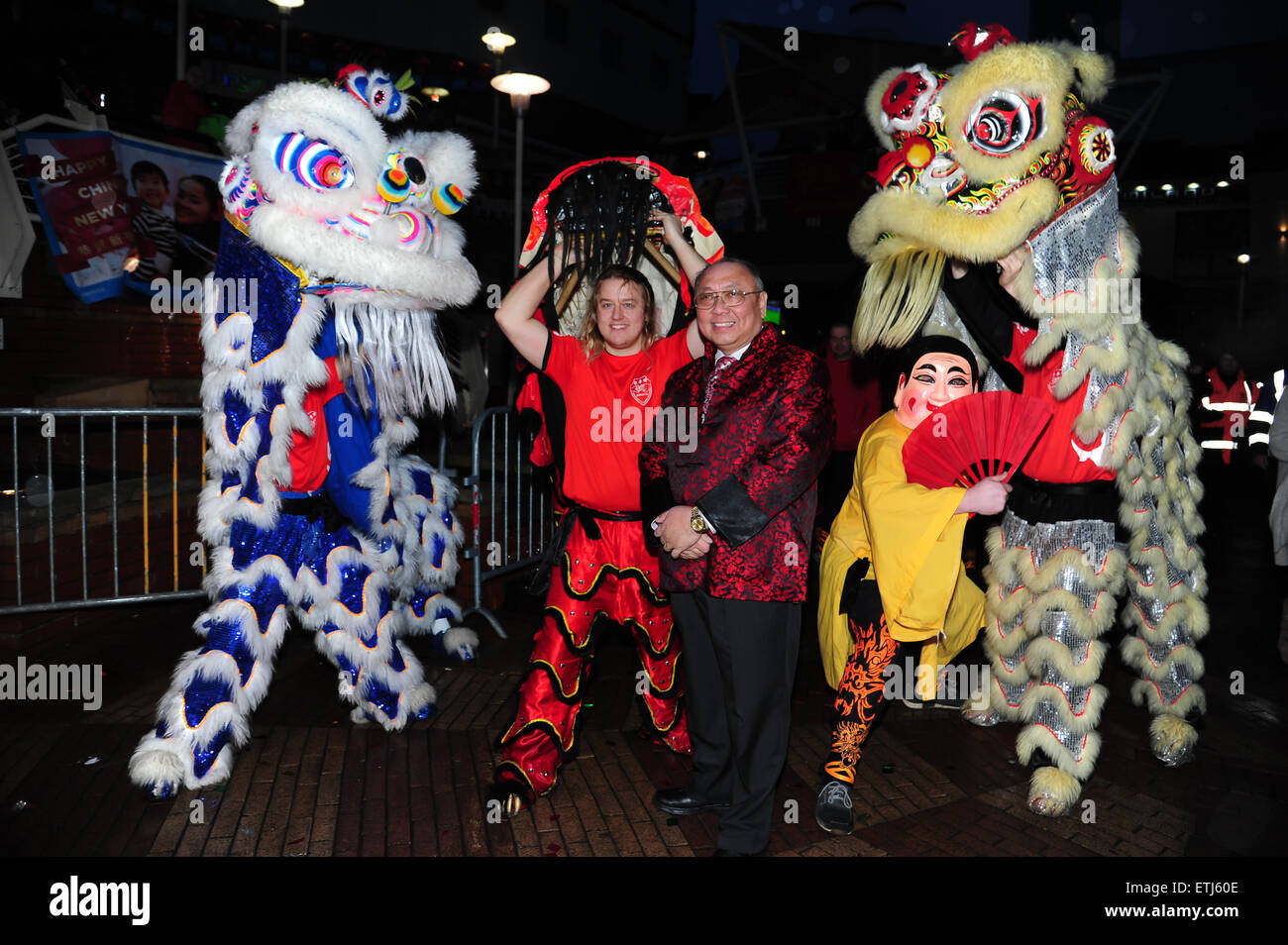 Birmingham Chinese New Year 2015 Featuring: Jeffrey Yap, Chinese Lions ...