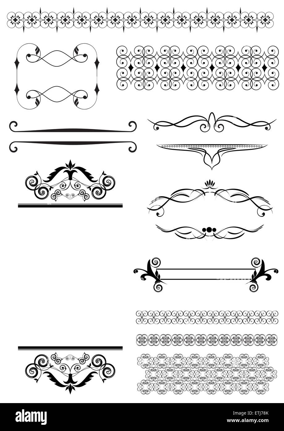 Decorative border panel Stock Vector Images - Alamy