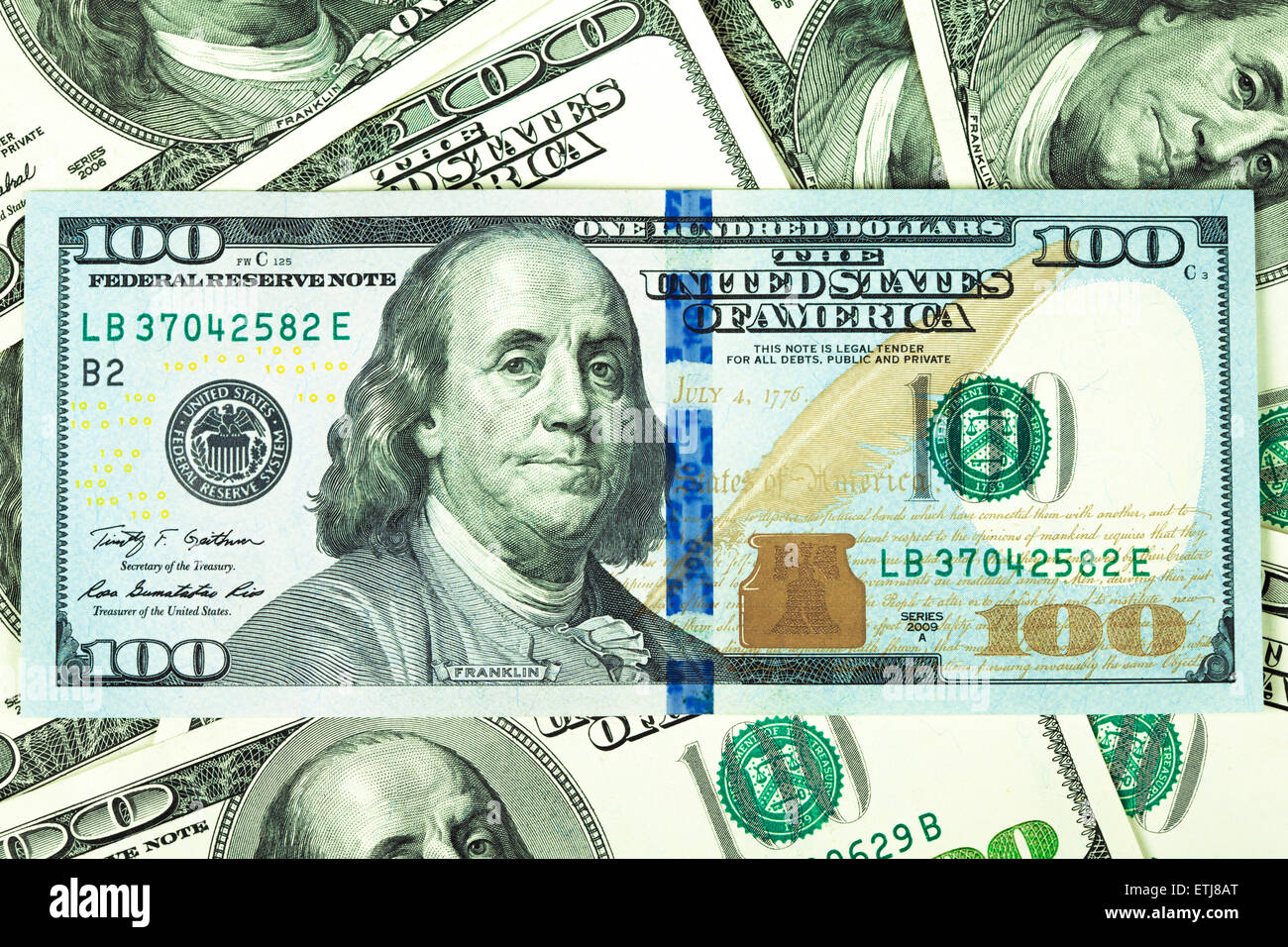 one hundred dollars conceptual background Stock Photo - Alamy