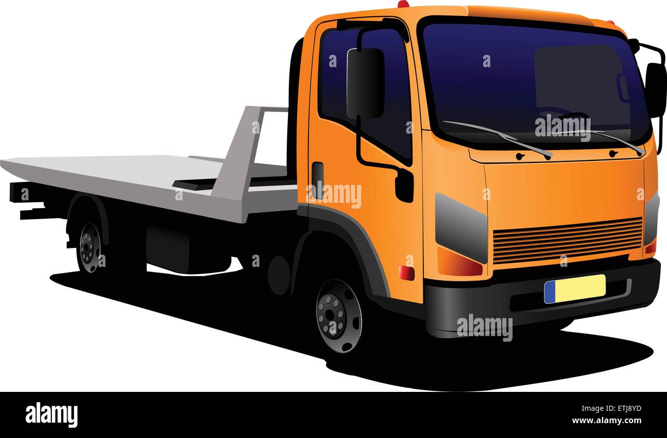 Lorry or truck. Vector illustration Stock Vector Image & Art - Alamy