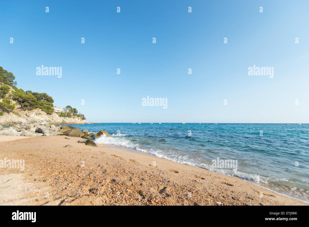 Landscape empty Spanish Costa Brava Stock Photo - Alamy