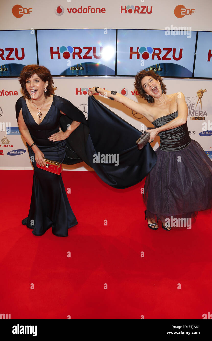 Celebrities attending the 50th Goldene Kamera 2015 at Hamburg Trade ...