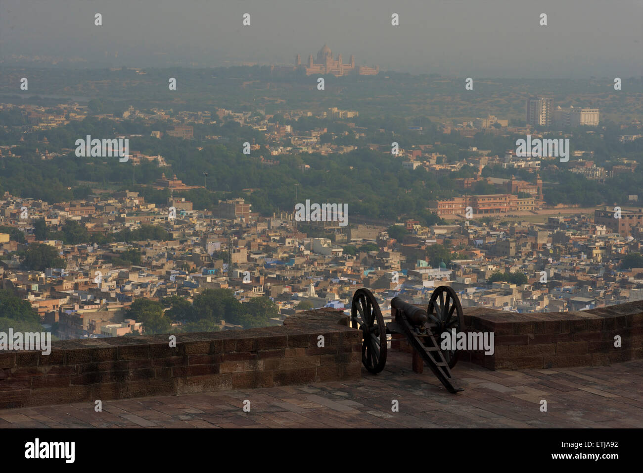 View of Jodhpur and Umaid Bhawan Palace, from Mehrangarh Fort, Jodhpur ...