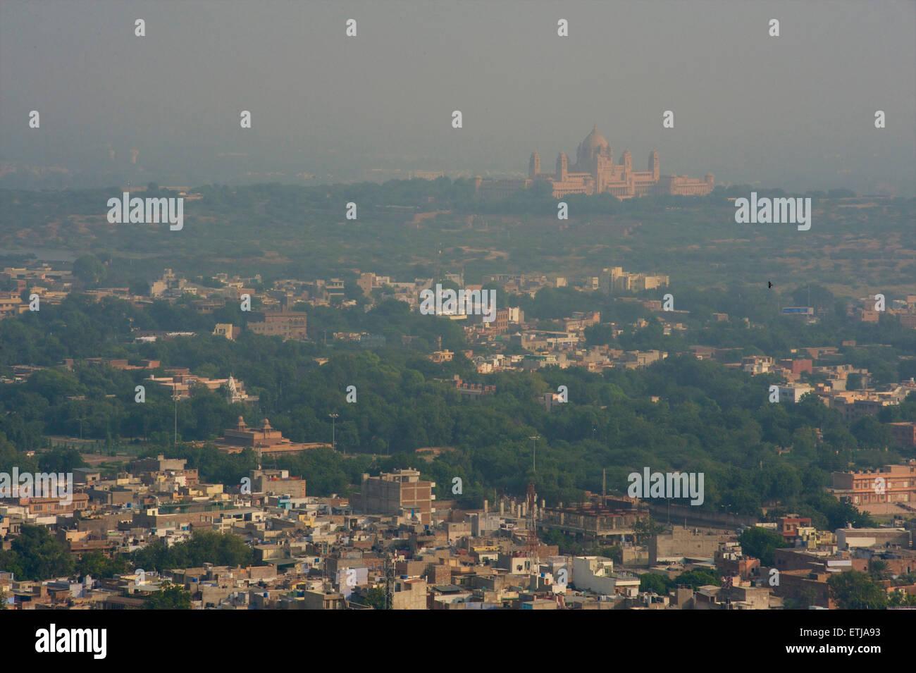 View of Jodhpur and Umaid Bhawan Palace, from Mehrangarh Fort, Jodhpur ...