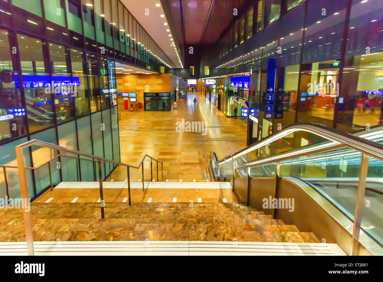 Inside train station with big hall, Geneva, Switzerland Stock Photo - Alamy