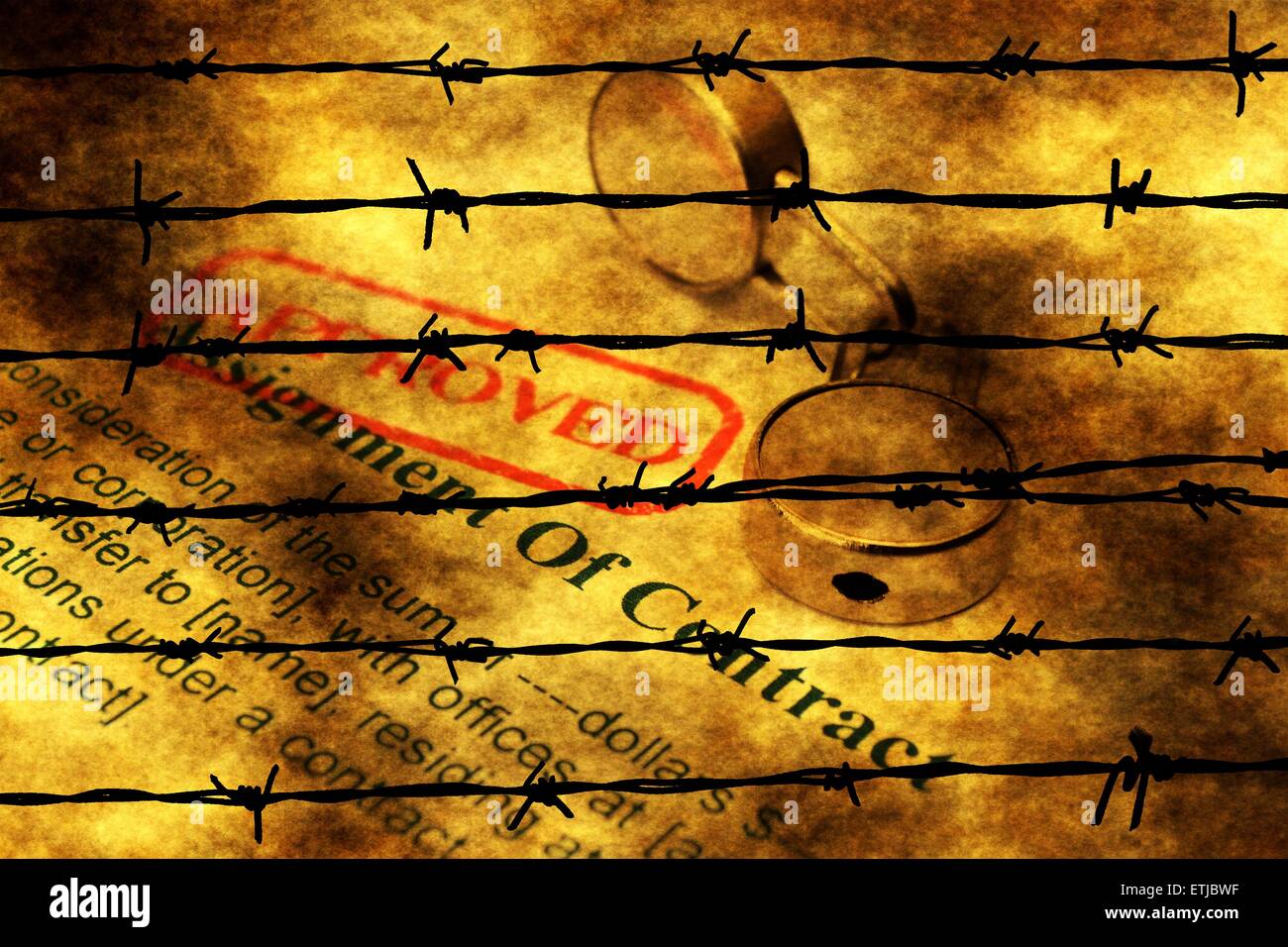 Assignment of contract Stock Photo - Alamy