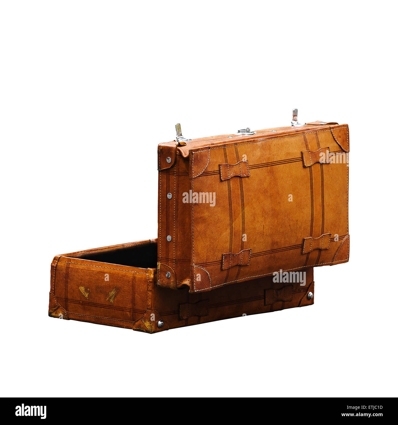 Vintage suitcase open hi-res stock photography and images - Alamy