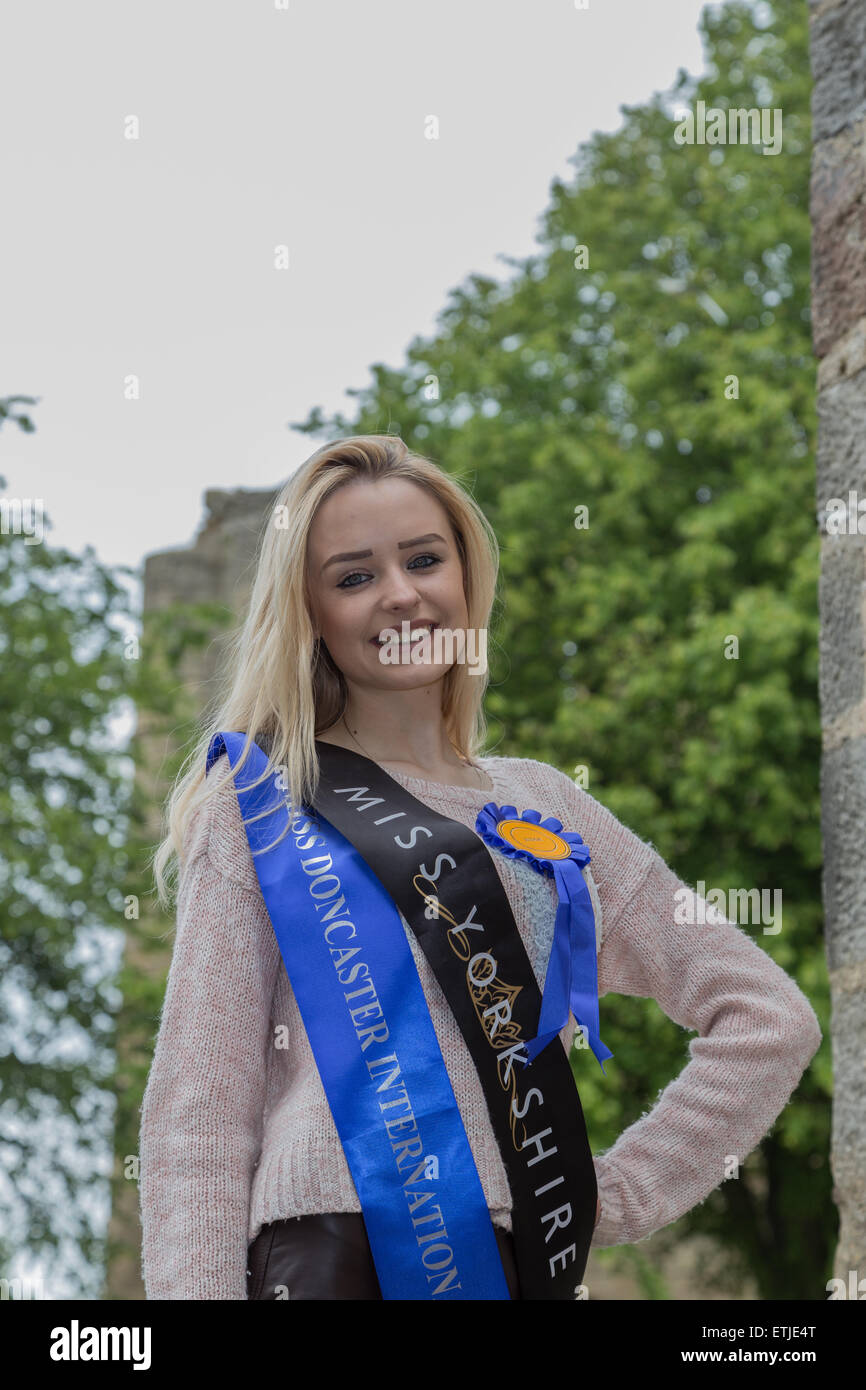 Knaresborough. North Yorkshire. UK. 13th June 2015. 'Miss Yorkshire' in ...