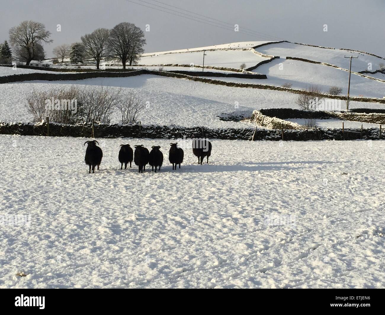 Parts of Northern England experience heavy snowfall on the first day of ...