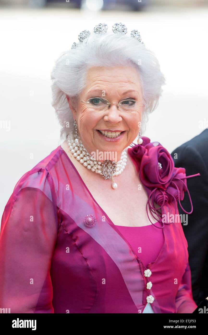 Princess Christina of Sweden arrives at the Royal Palace for the ...