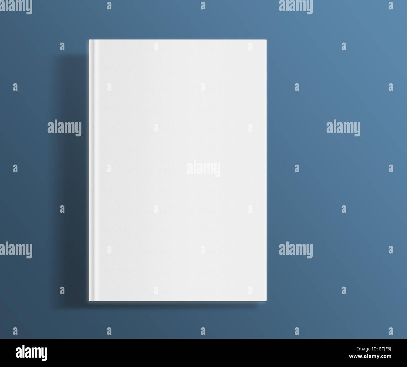 Blank book cover template on trendy flat background with shadows ...