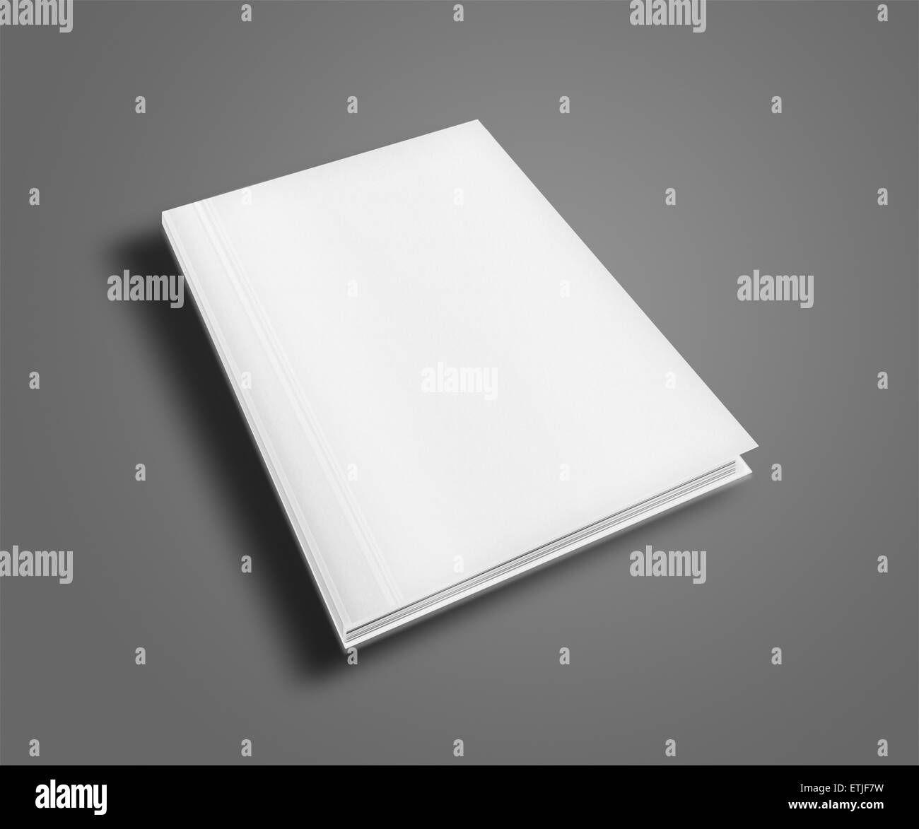 Blank book cover template on gray background with shadows. Highly ...