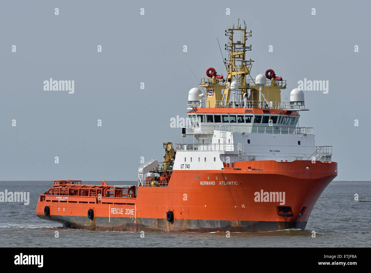 Offshore supply vessel Normand Atlantic inbound for Cuxhaven Stock ...