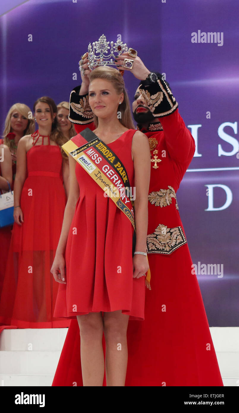 Beauty contest for the election of Miss Germany 2015 at Europa Park ...