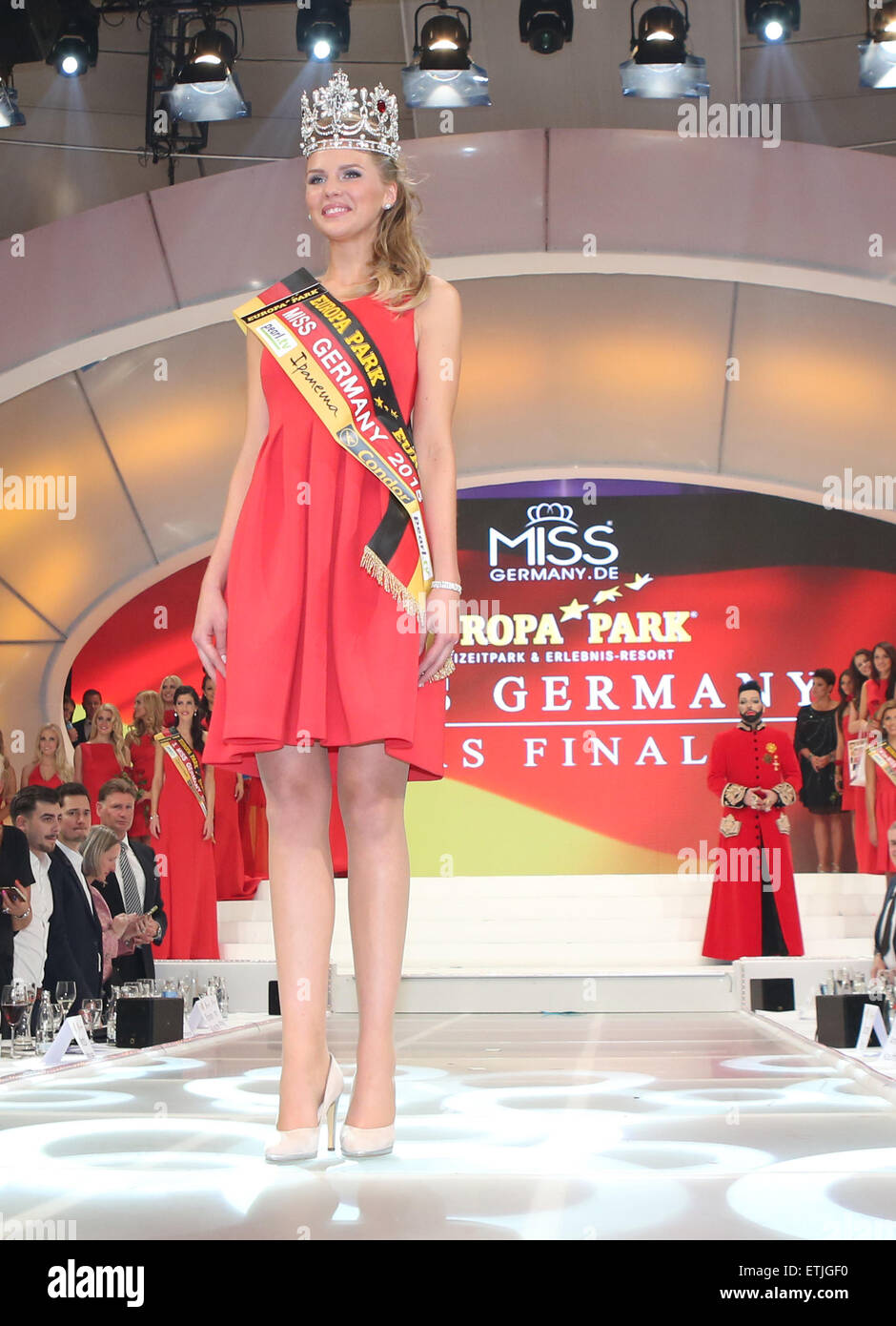 Beauty contest for the election of Miss Germany 2015 at Europa Park ...