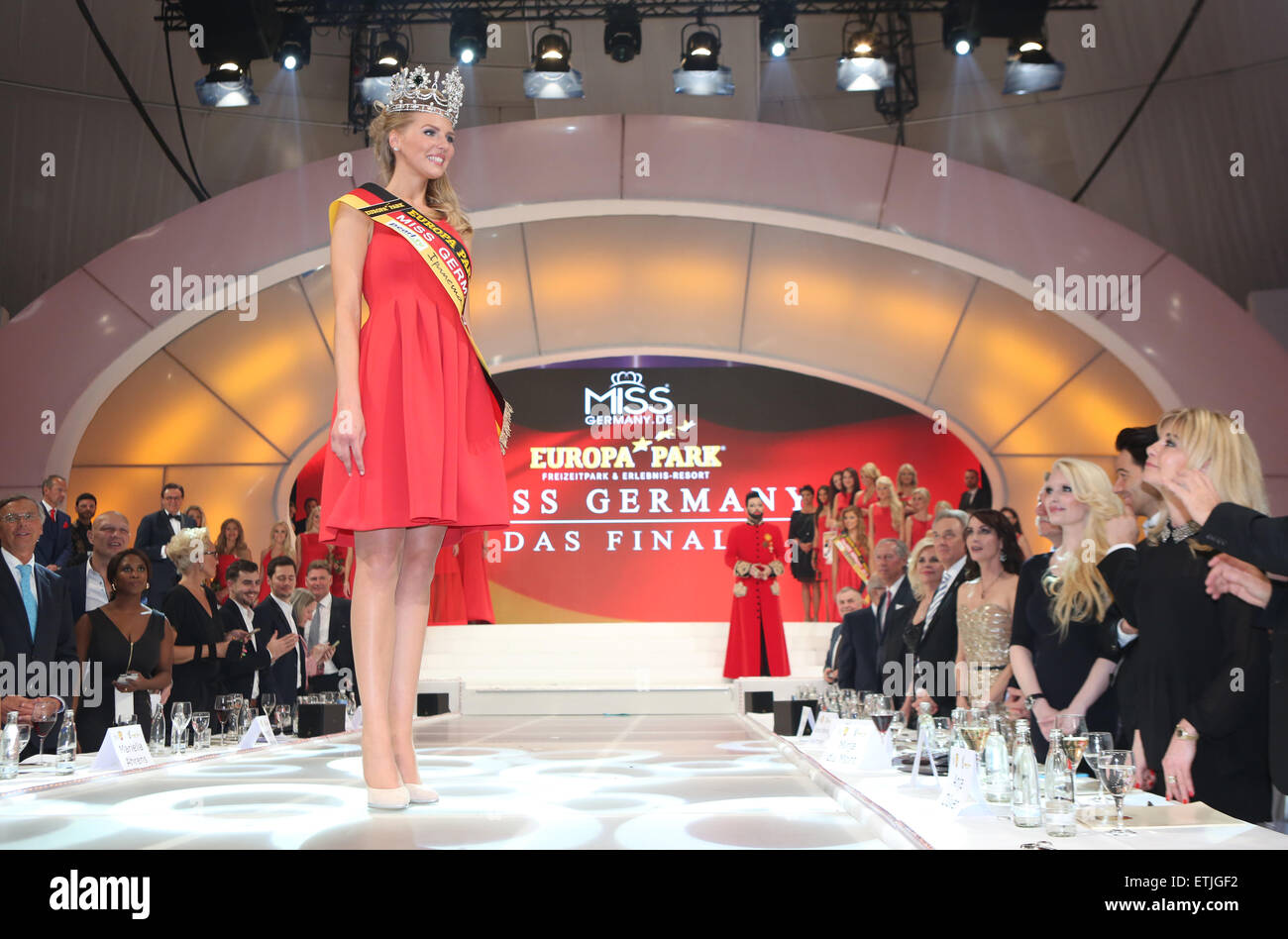 Beauty contest for the election of Miss Germany 2015 at Europa Park ...