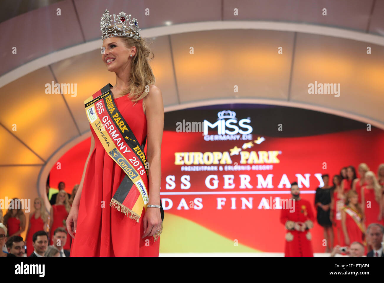 Beauty contest for the election of Miss Germany 2015 at Europa Park ...