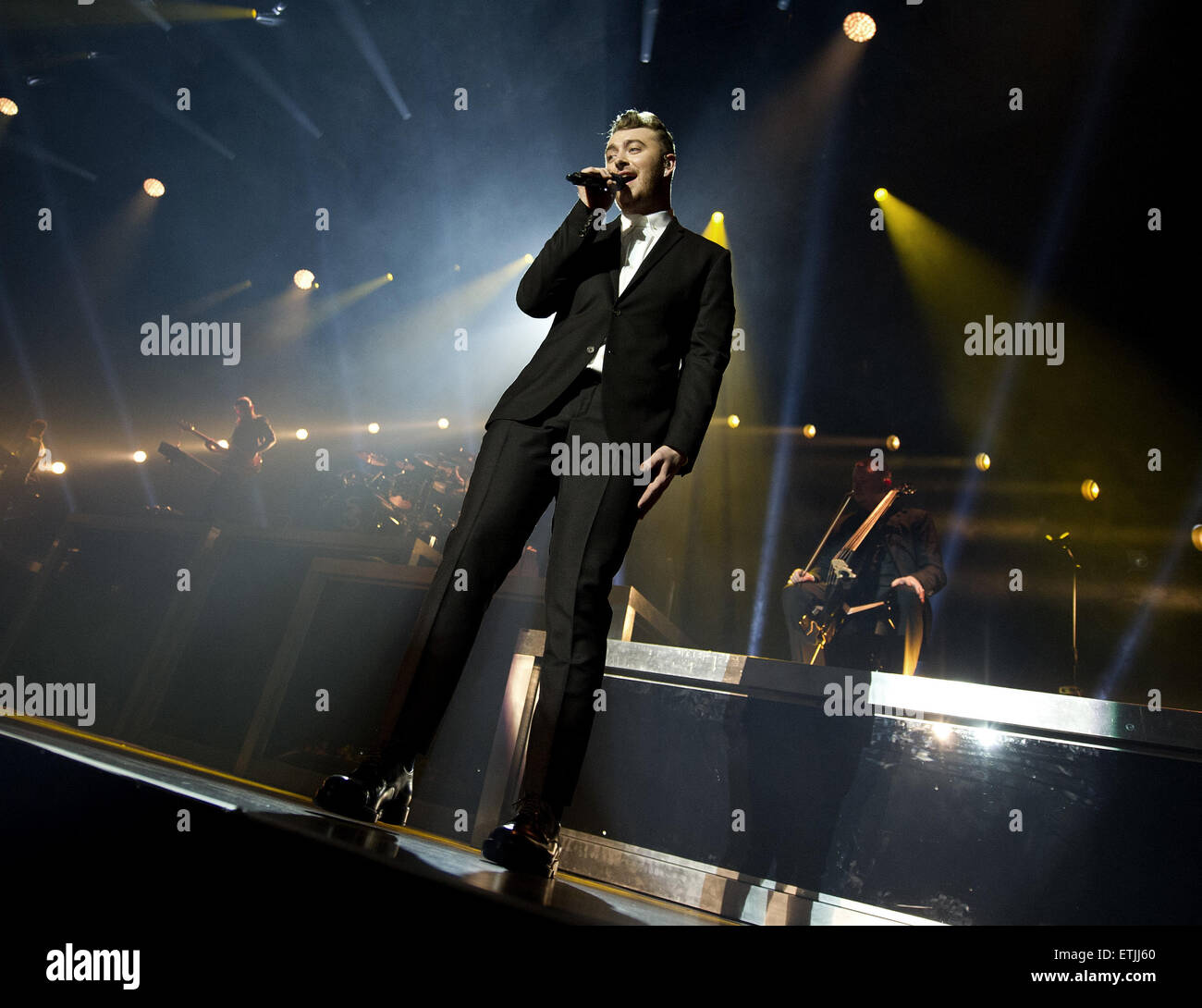 Sam Smith performing at the Heineken Music Hall in Amsterdam Featuring ...