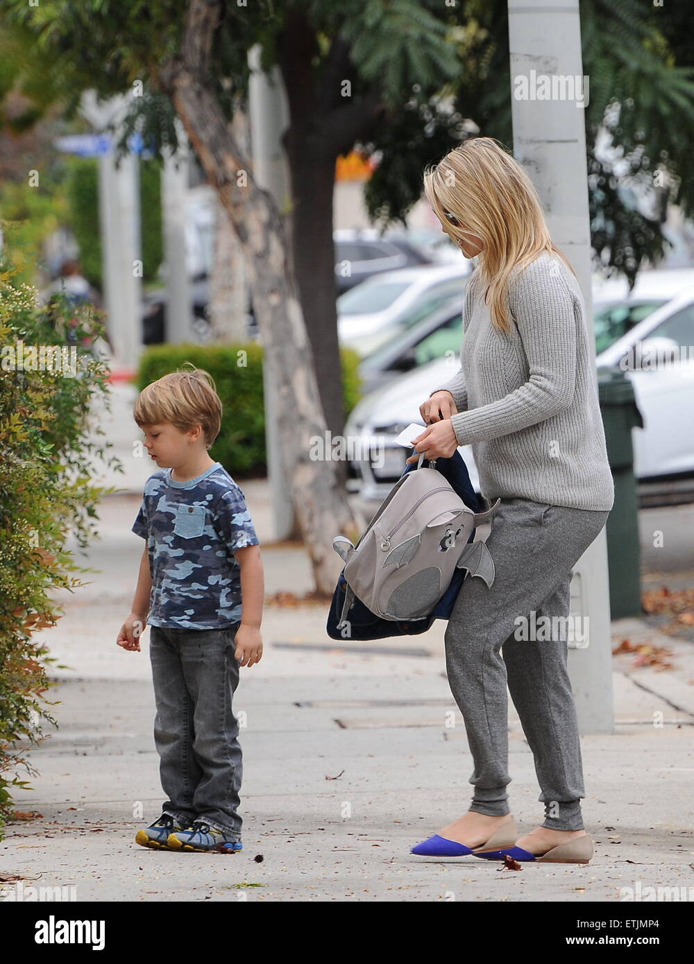 Ali Larter takes her son to school Featuring: Ali Larter, Theodore ...