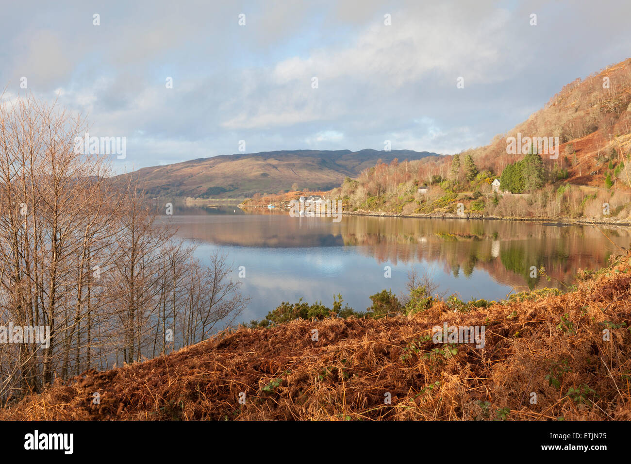 Loch Etive at Bonawe Stock Photo - Alamy