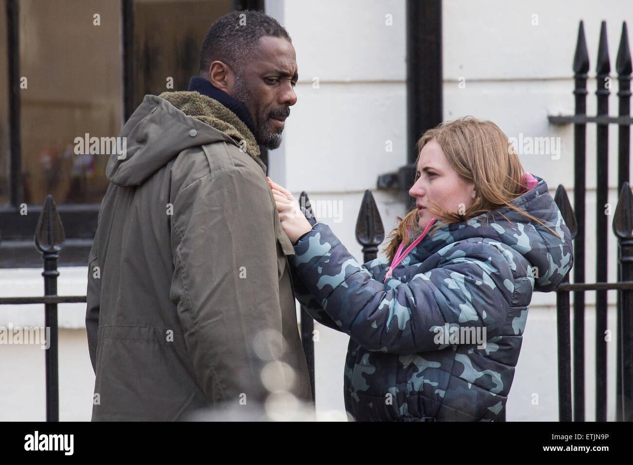 Idris Elba filming scenes for BBC drama series 'Luther' Featuring ...