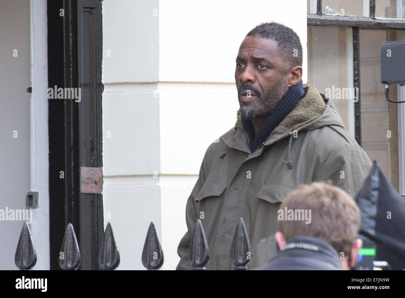 Idris Elba filming scenes for BBC drama series 'Luther' Featuring ...