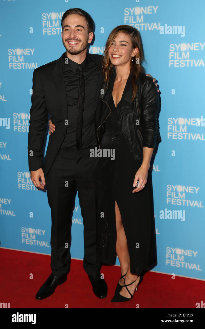 Sydney, Australia. 14 June 2015. Pictured: Actor Ryan Corr and Actress Brooke Satchwell. VIPs ...
