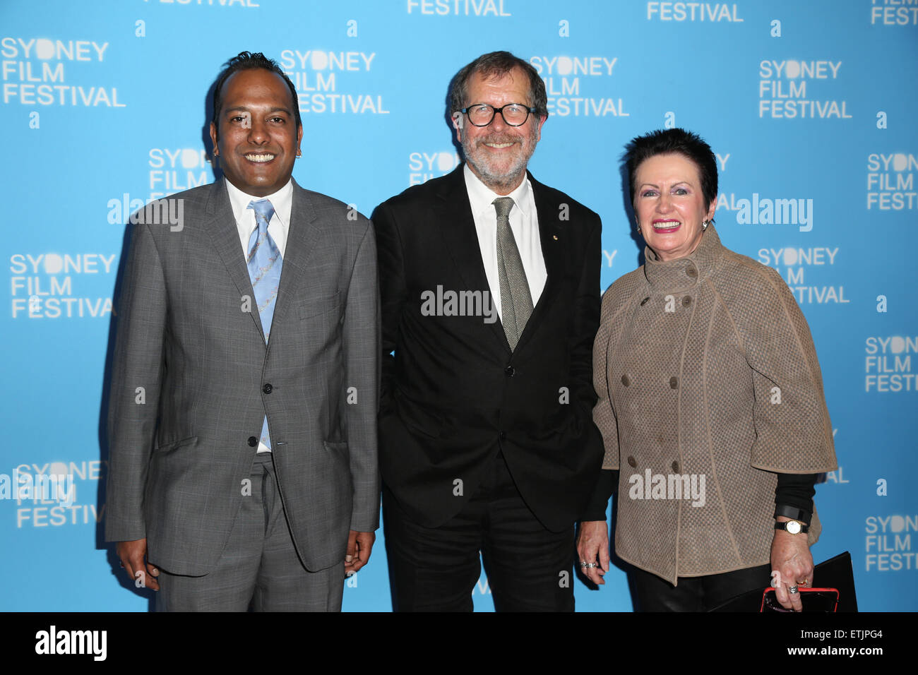 Sydney, Australia. 14 June 2015. Pictured, L-R: SFF Director Nashen ...