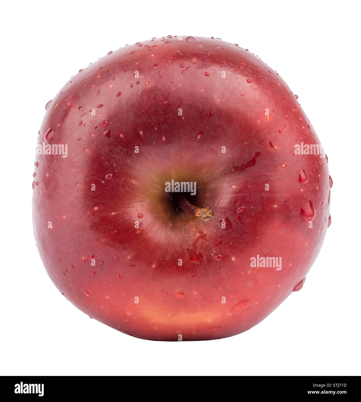 Red apple with waterdrops Stock Photo - Alamy