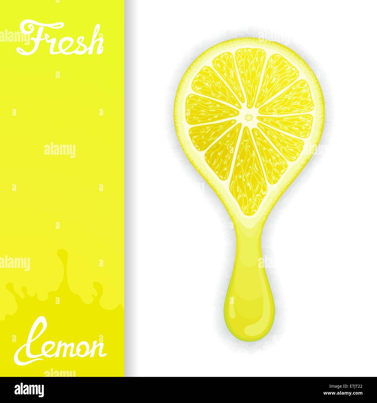 Squeezed lemon slice Stock Vector Images - Alamy