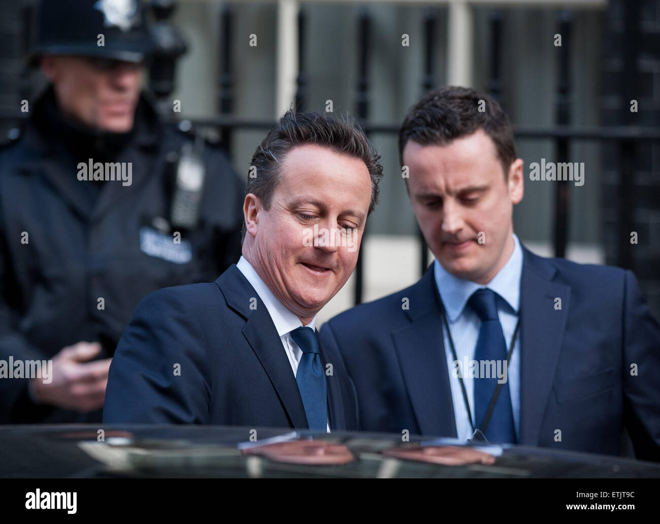 Prime Minister David Cameron leaves 10 Downing Street on his way to the ...