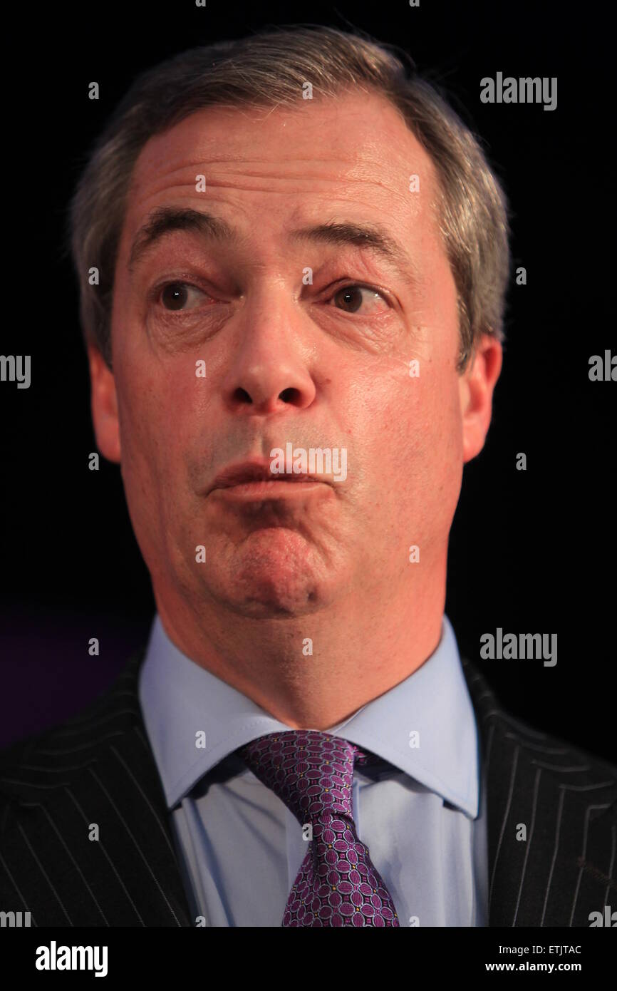 UKIP Immigration Speech in London Featuring: UKIP Leader Nigel Farage ...