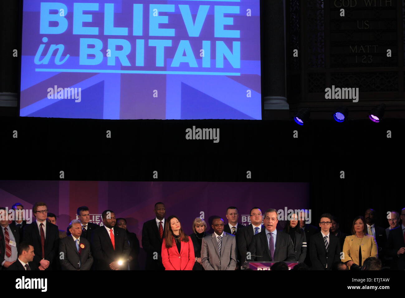 UKIP Immigration Speech in London Featuring: Atmosphere Where: London ...