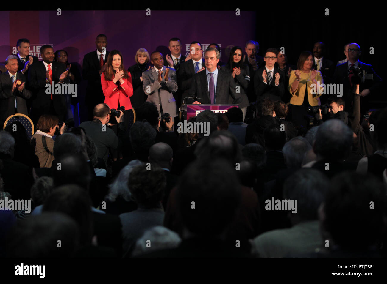 UKIP Immigration Speech in London Featuring: Nigel Farage Where: London ...